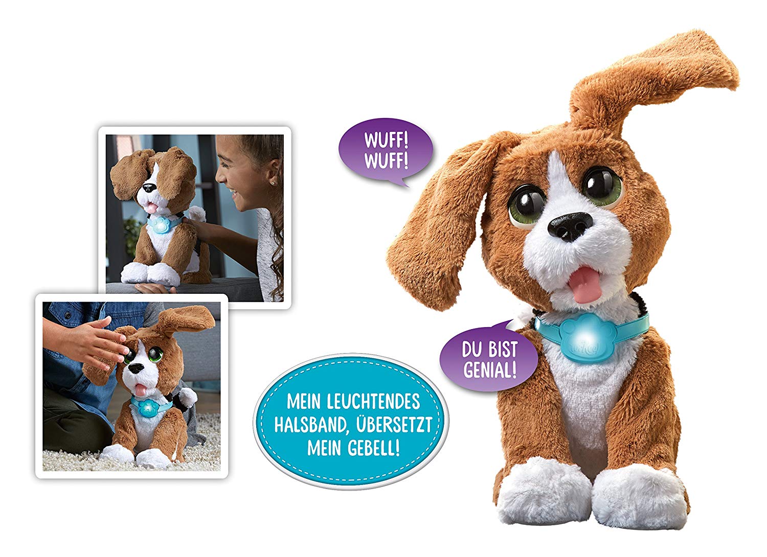 Hasbro FurReal Friends B9070100 Benni the Talking Electronic Pet Beagle ...