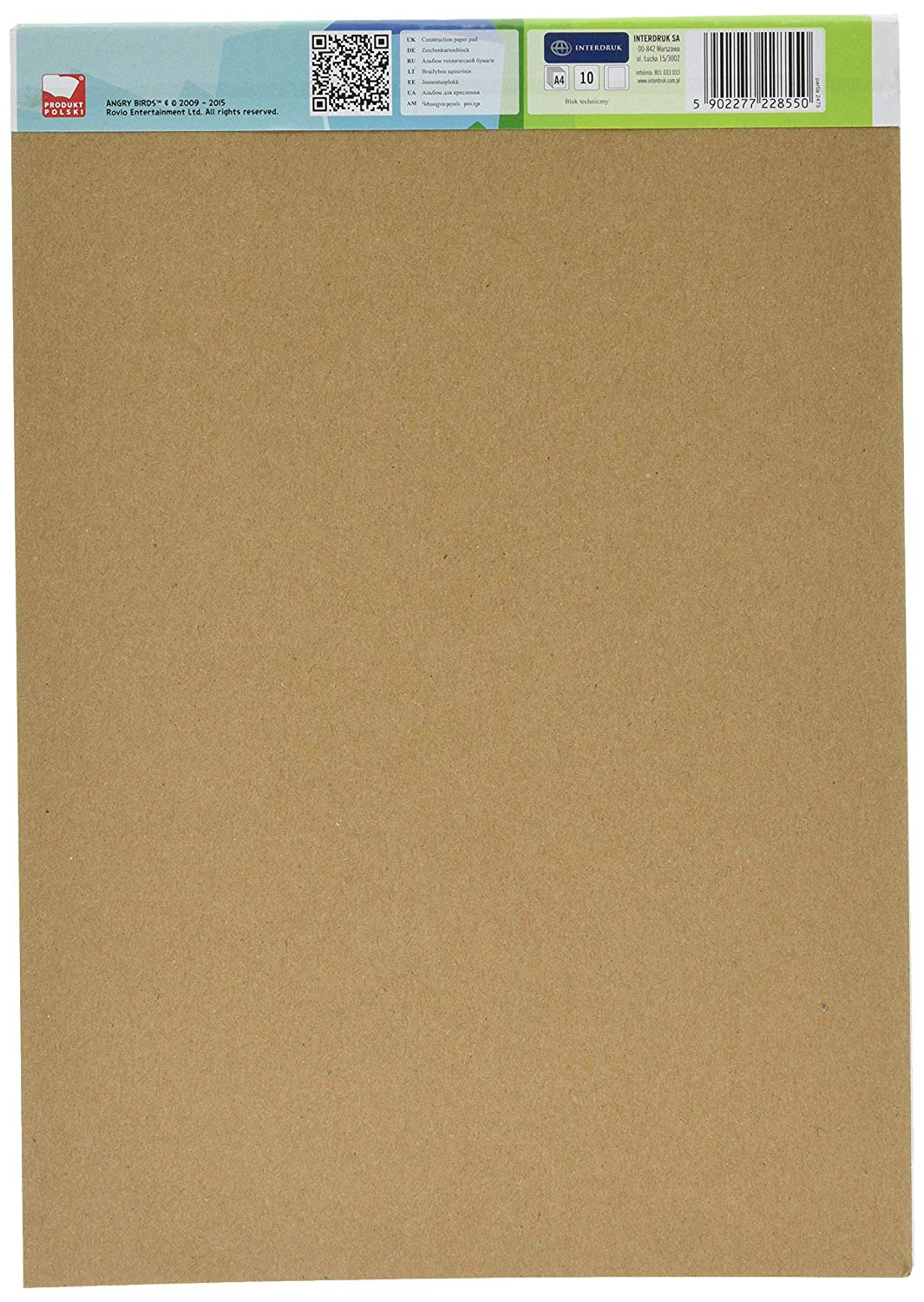 Interdruk BLTABC Technical Drawing Pad A4 10 Angry Birds Classic, Multi ...