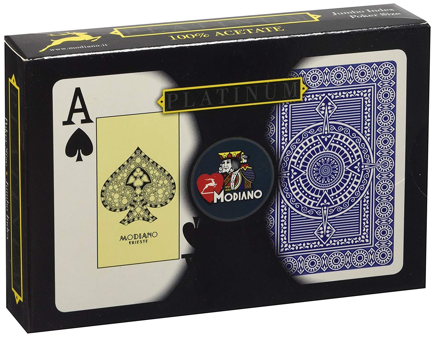 Modiano – 4 Players (Modiano Platinum Acetate Jumbo Index) (Italian ...