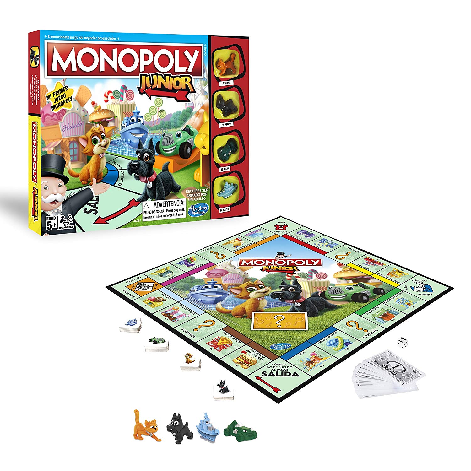 Hasbro Gaming – Monopoly Junior, Spanish Version (Hasbro a6984546) – TopToy