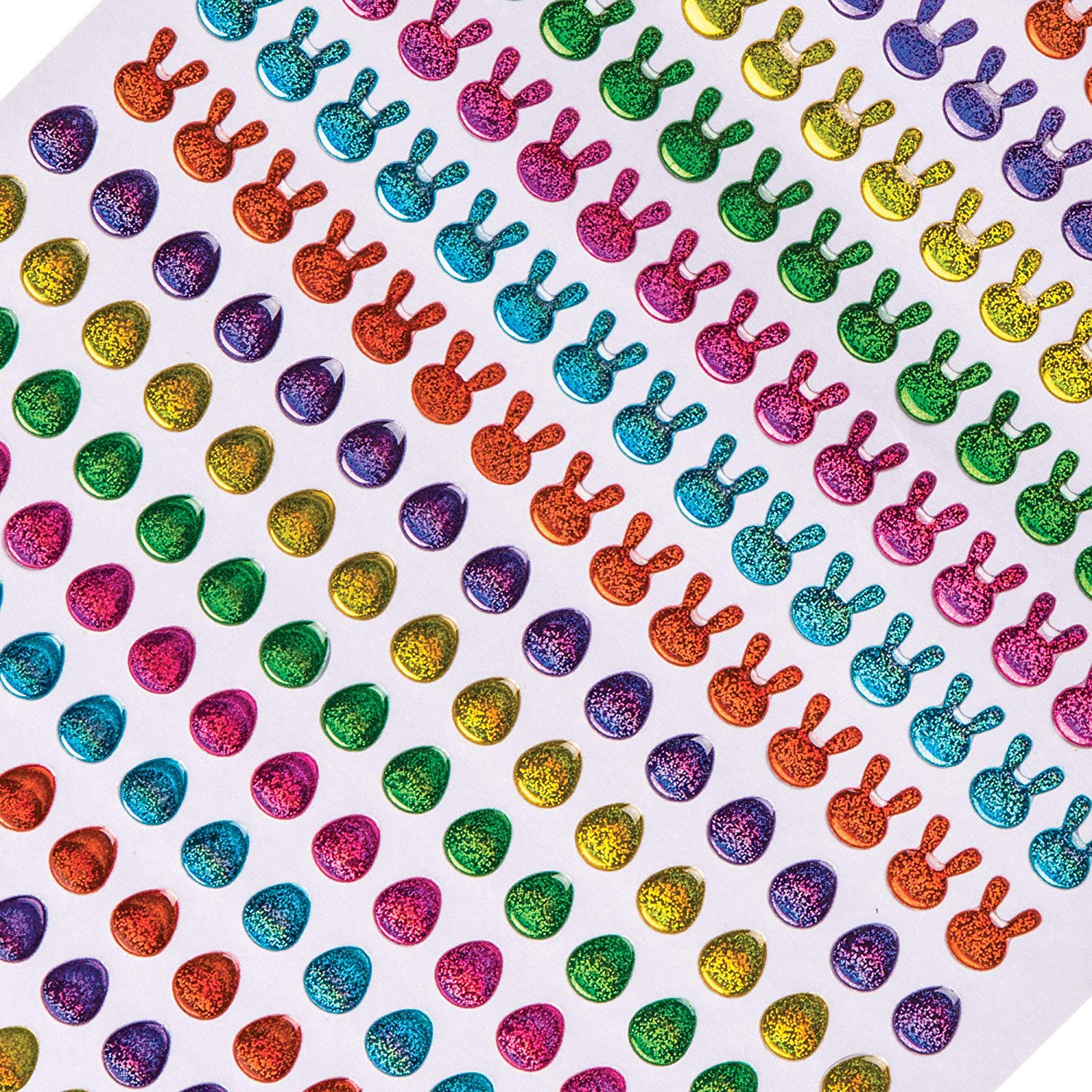 Baker Ross AW157 Easter Crystal Glitter Stick-Ons (Pack of 300 ...