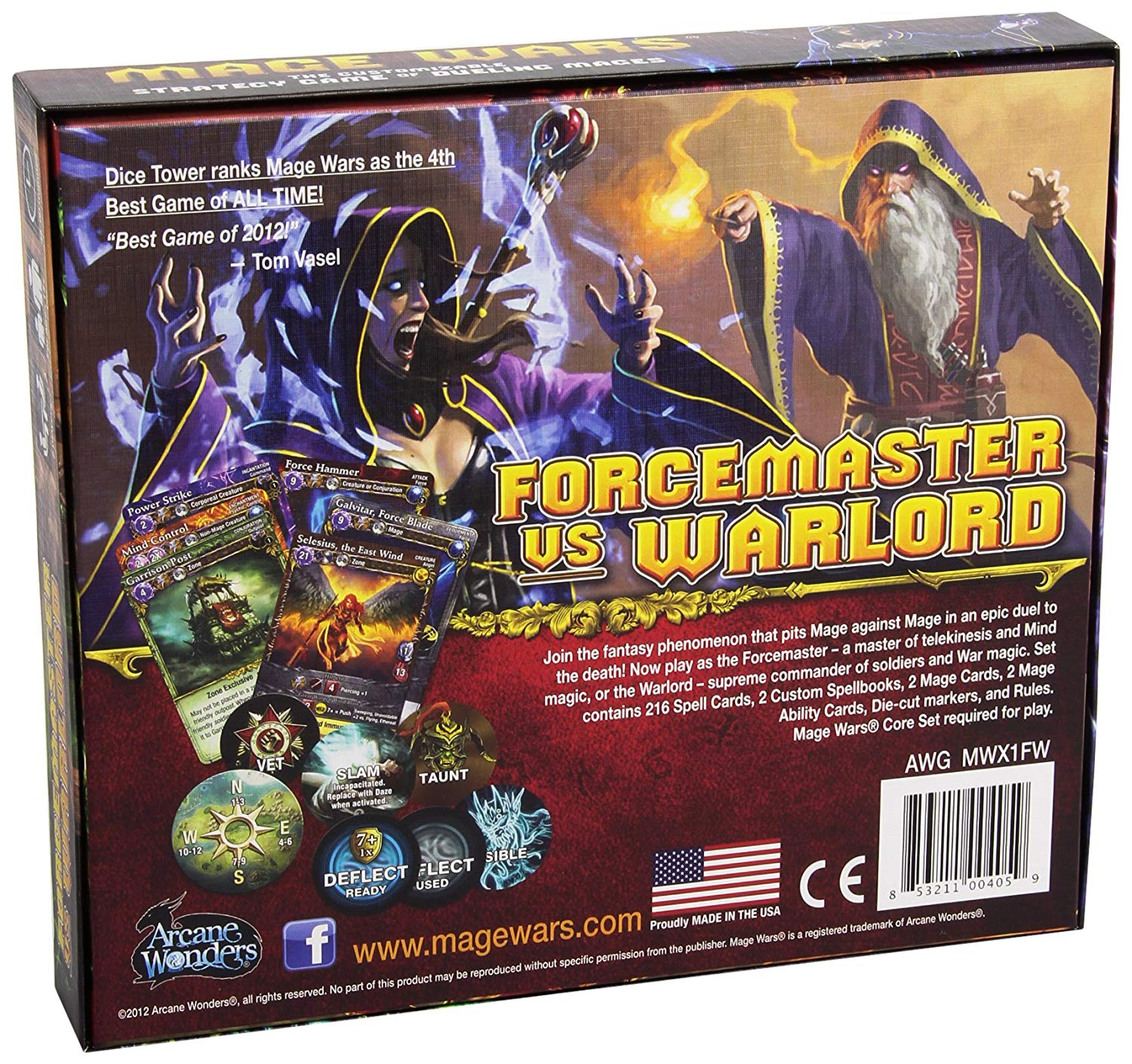 Mage Wars Force Master Versus Warlord Board Game – TopToy