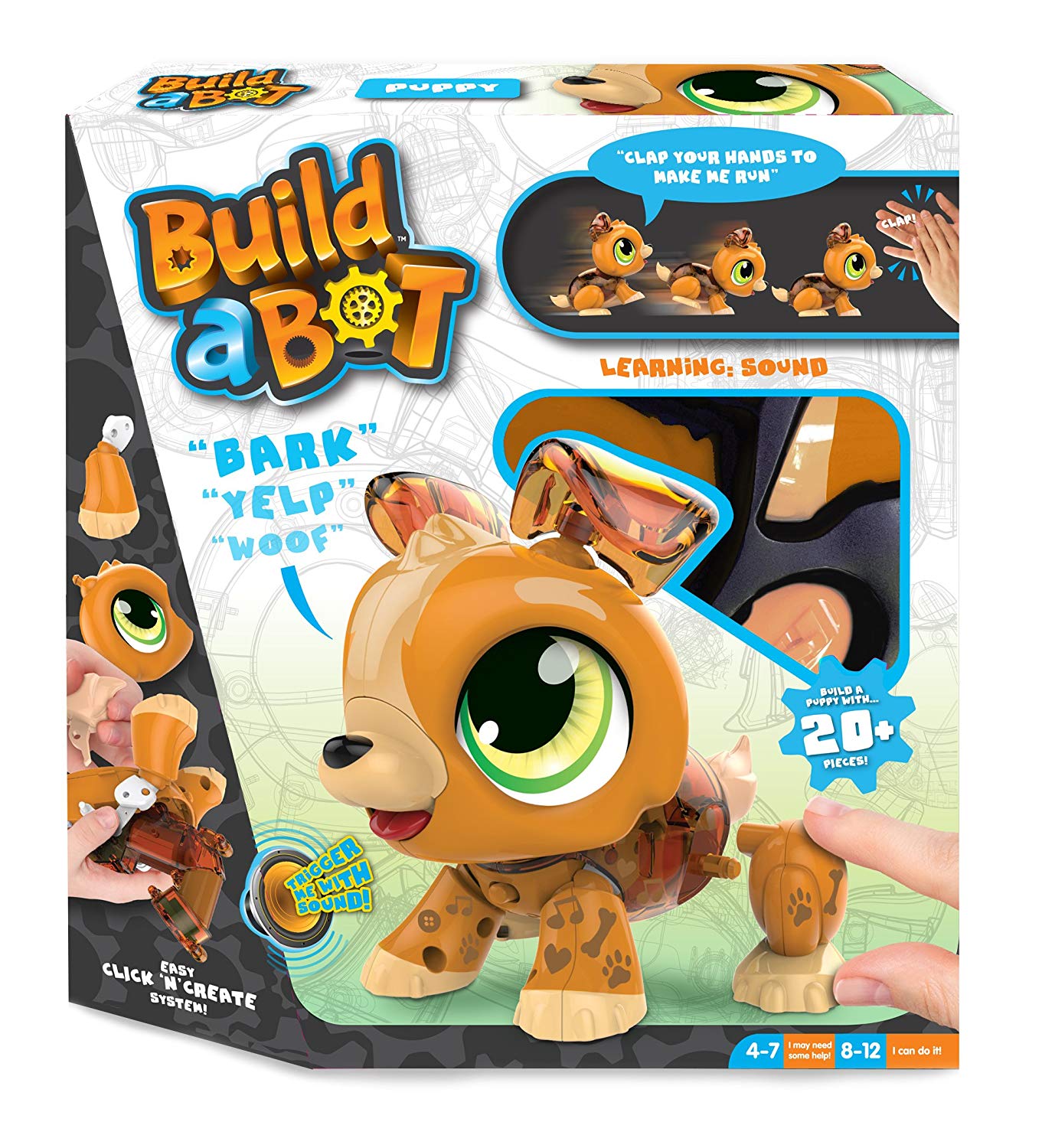 Build a Bot Sound Activated Puppy Robot Pet Toy – TopToy