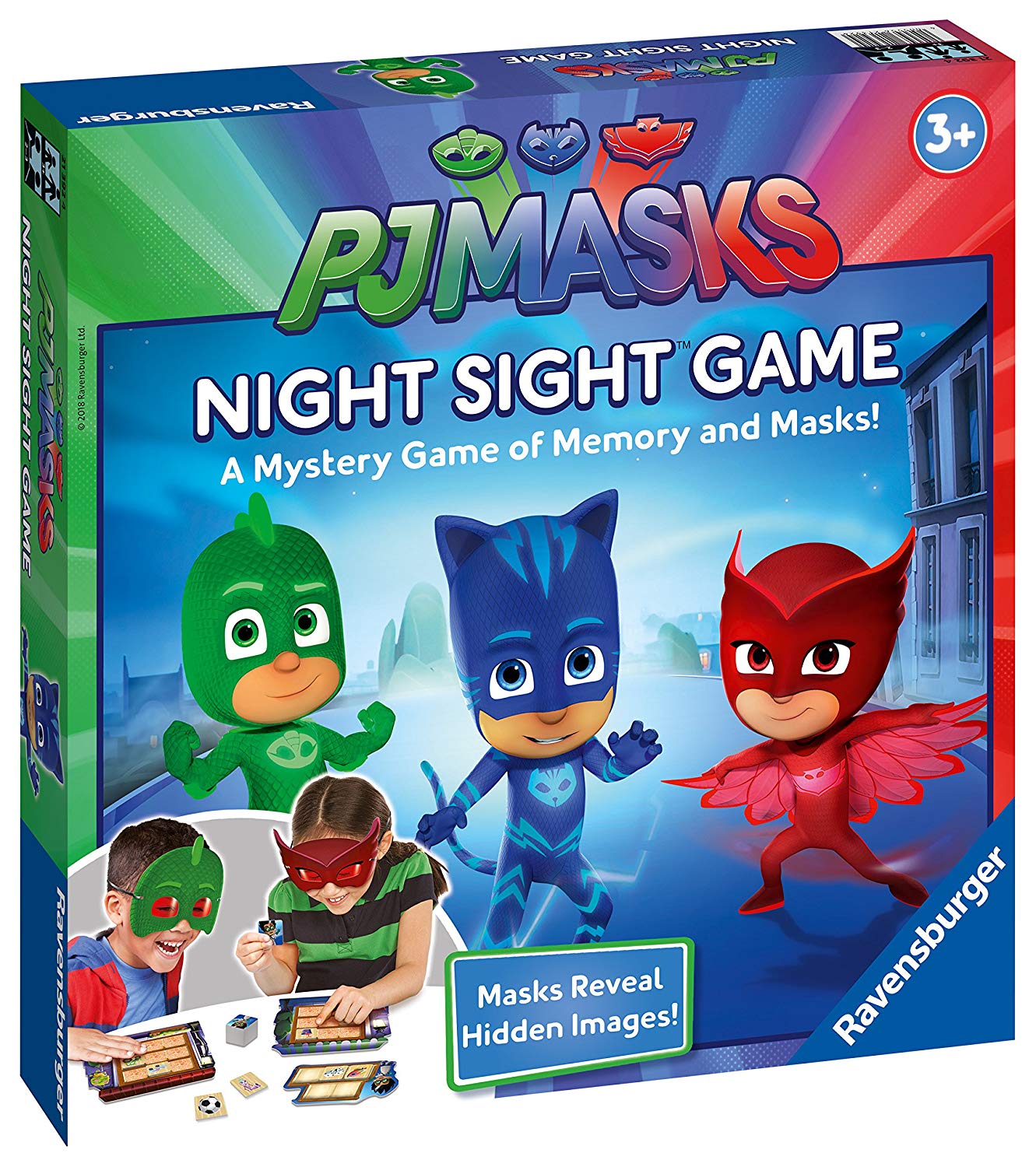 Ravensburger PJ Masks Night Sight Board Games for Kids Age 3 Years and ...