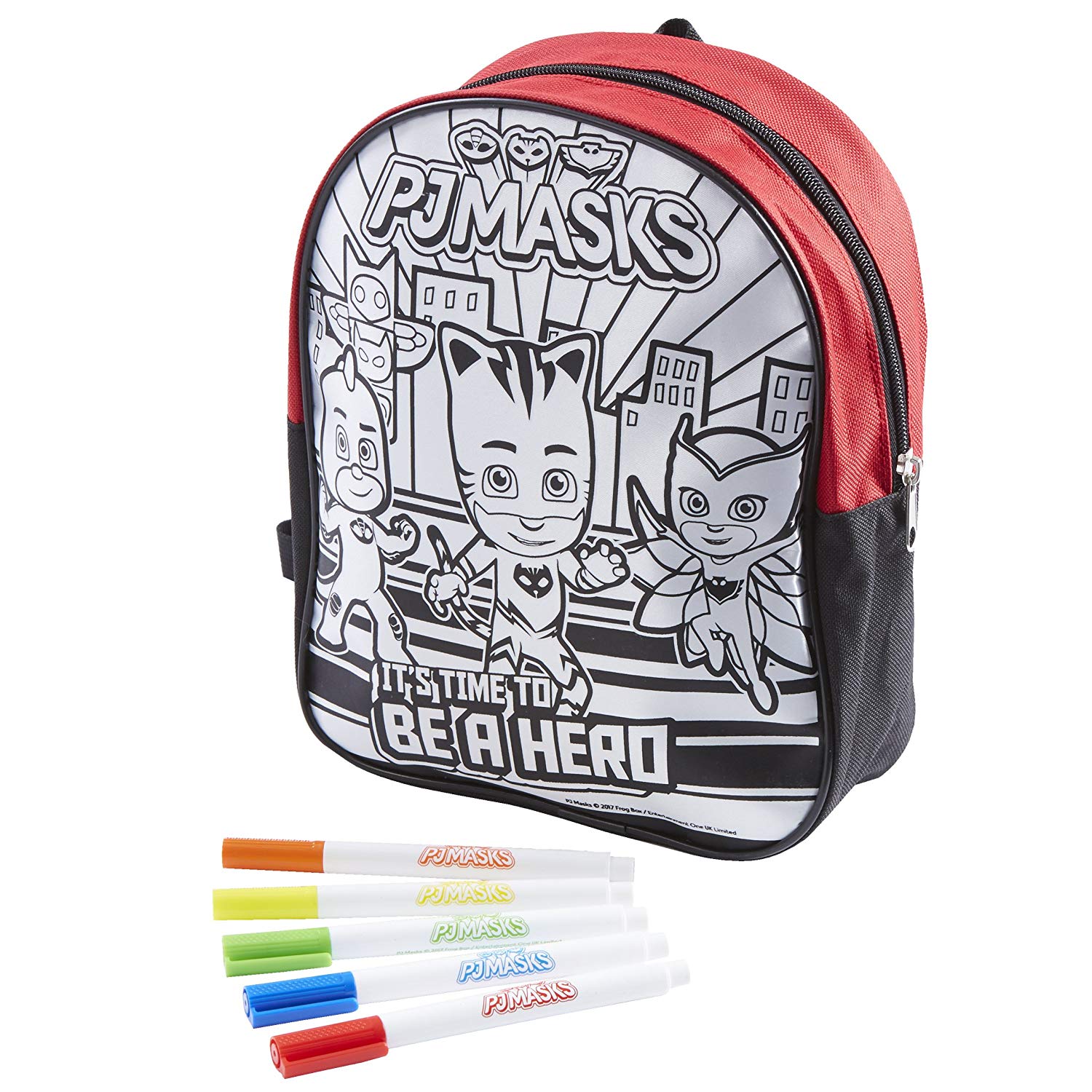 PJ MASKS 21303 Colour Your Own Backpack Set – TopToy
