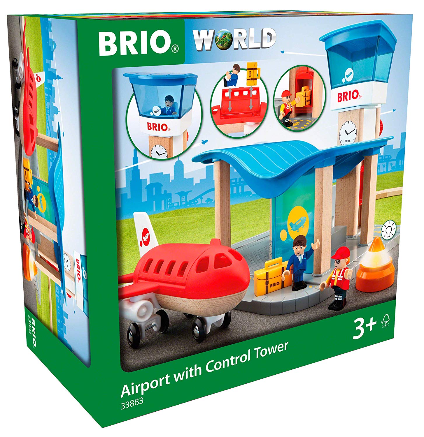 BRIO World Airport with Control Tower for Kids Age 3 Years and Up ...