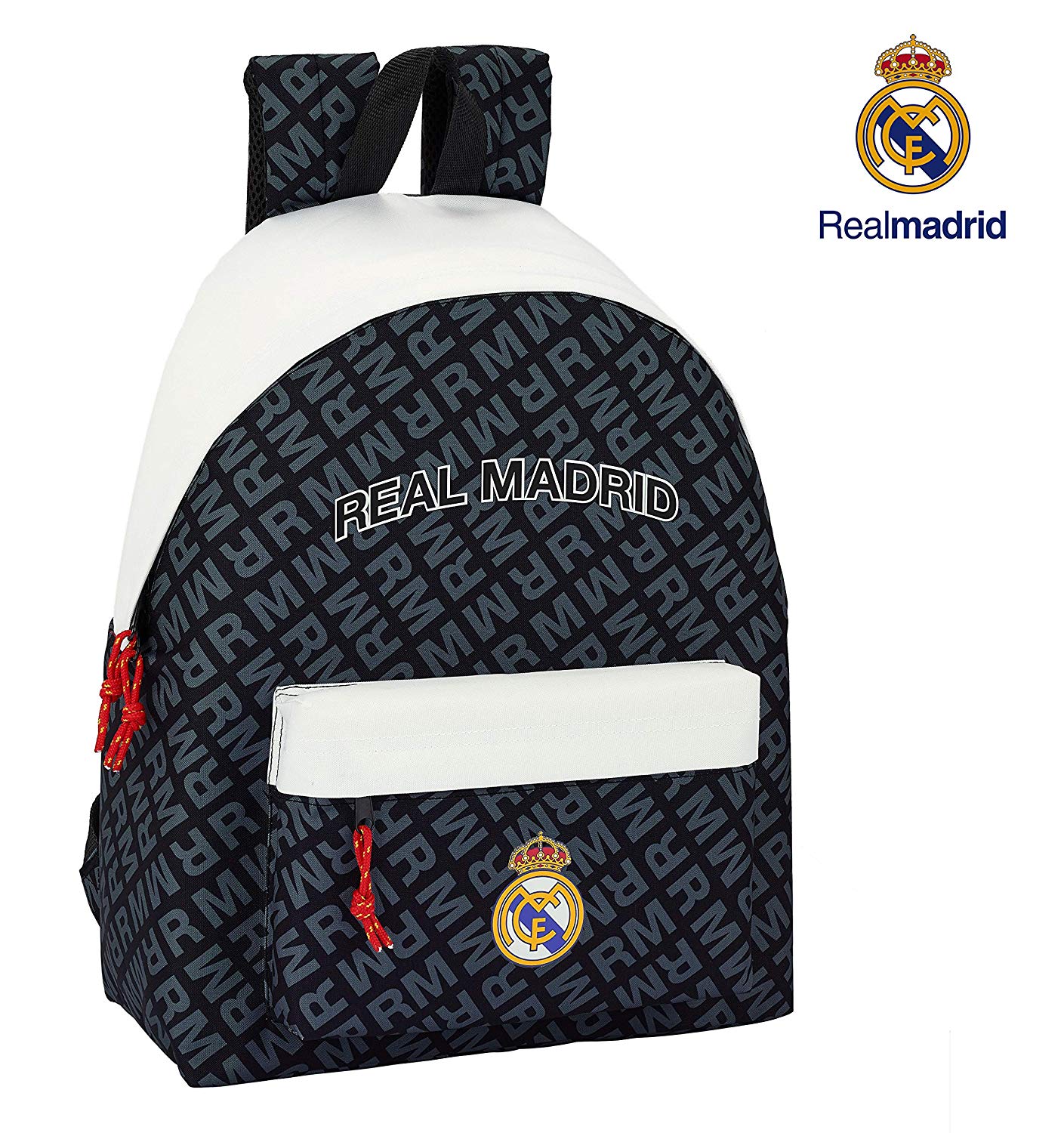 Safta Youth Moos Backpack, Real Madrid White / Black (Multicolour ...
