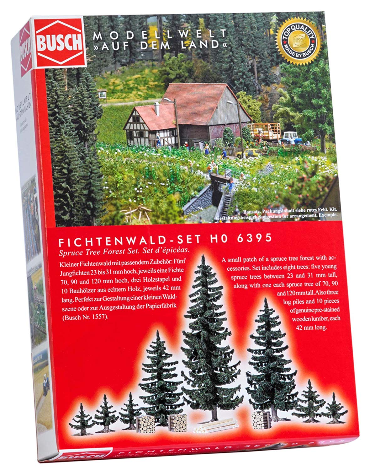 Busch 6395 Spruce Tree Forest Set HO Scenery Scale Model – TopToy