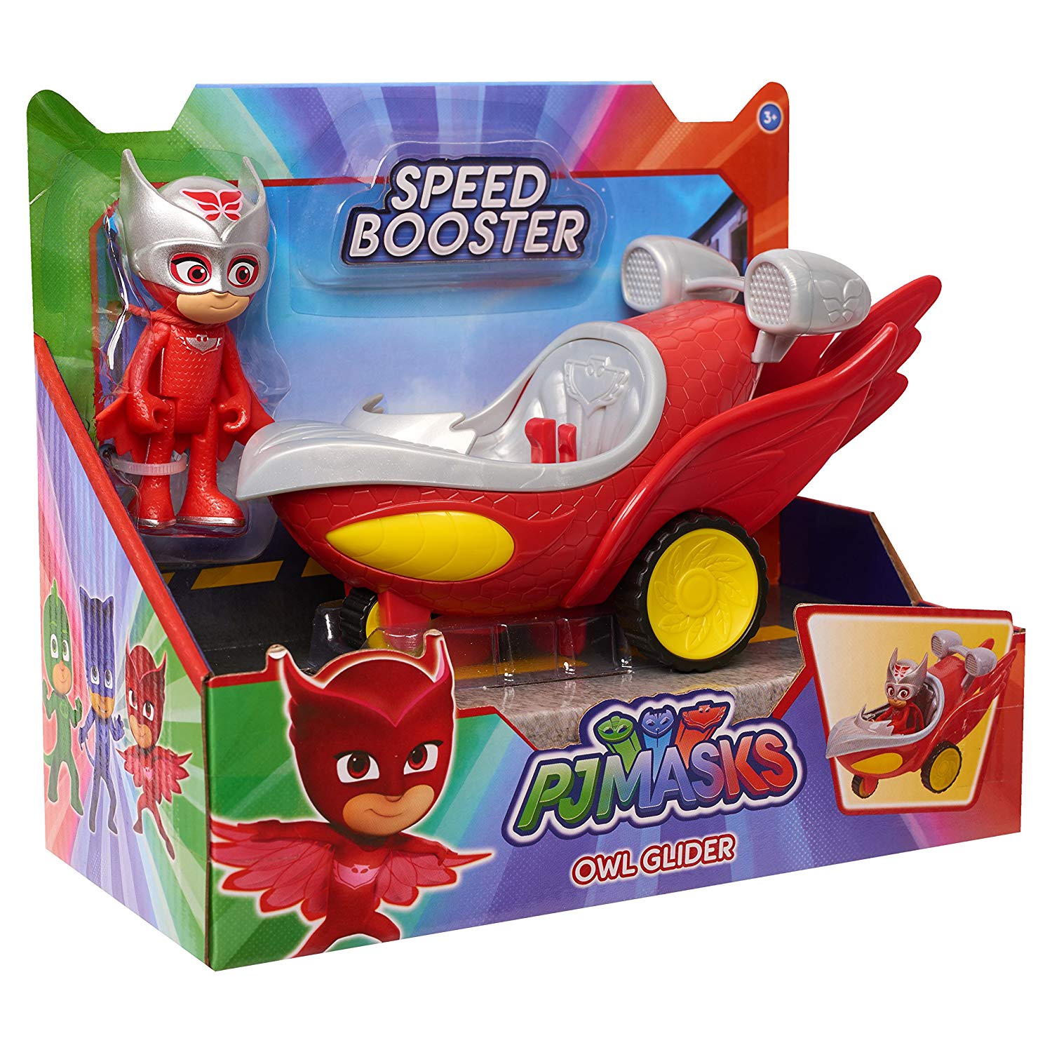 PJ Masks Speed Booster Vehicle & Figure – Owlette – TopToy