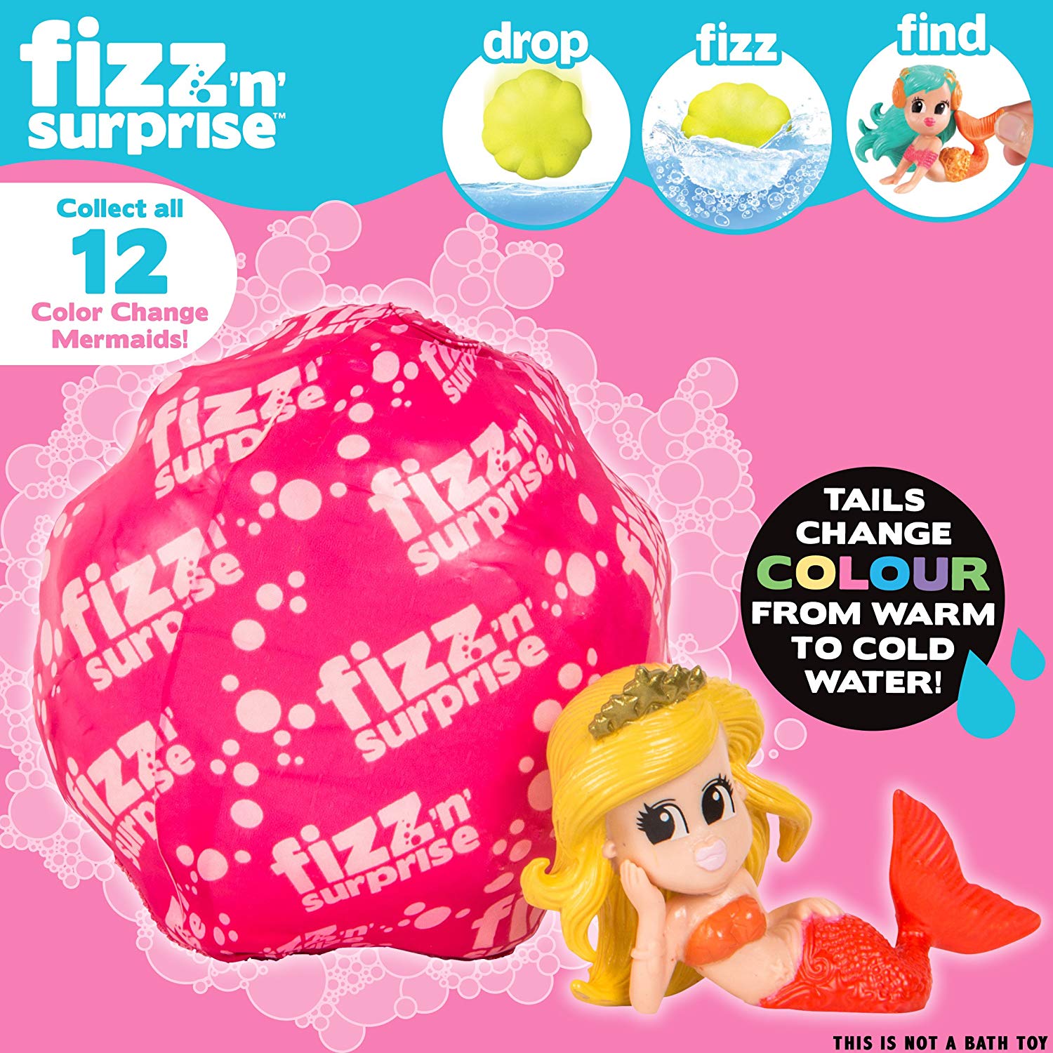 Fizz ‘N’ Surprise 19098 Mermaid Figure – TopToy