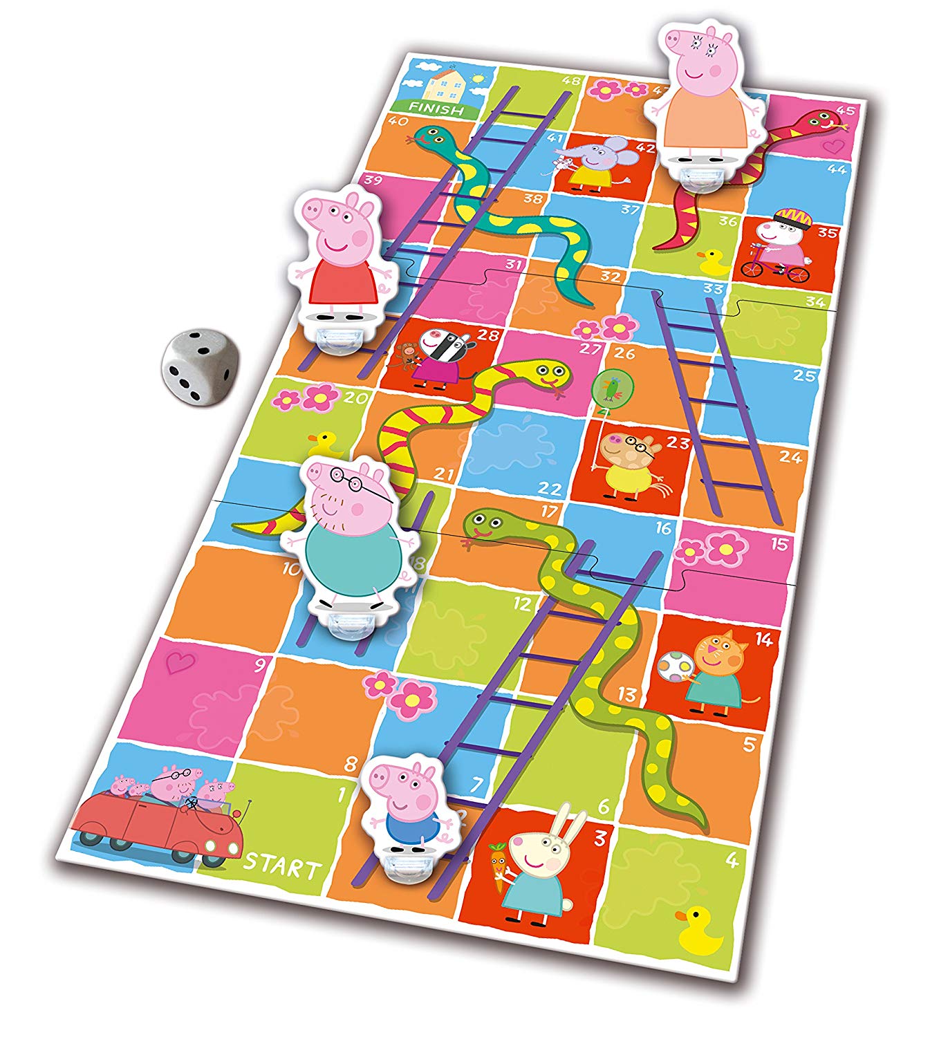 Ravensburger Peppa Pig Snakes & Ladders Board Game for Kids Age 3 Years ...