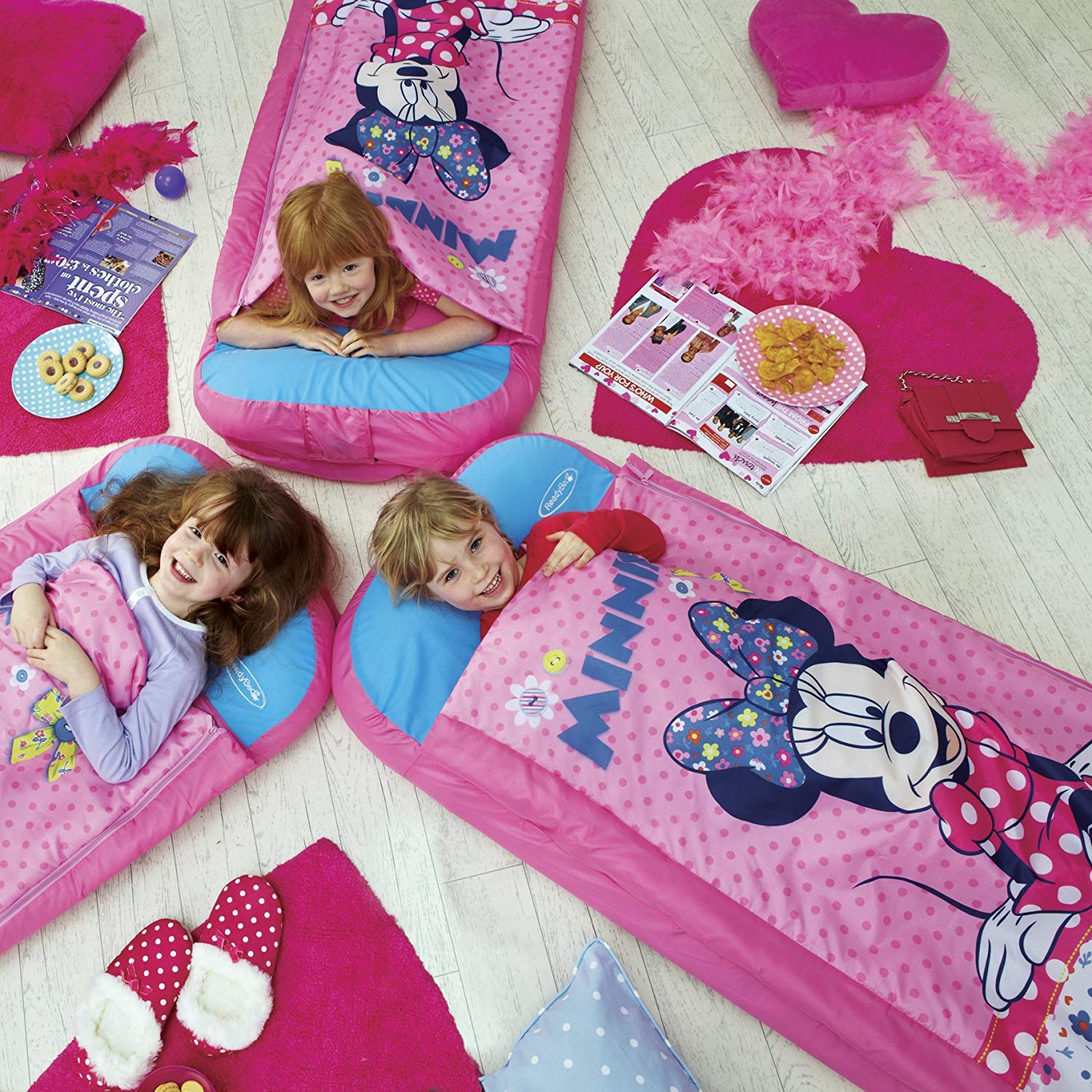 Disney Minnie Mouse Junior ReadyBed – Kids Airbed and Sleeping Bag in ...