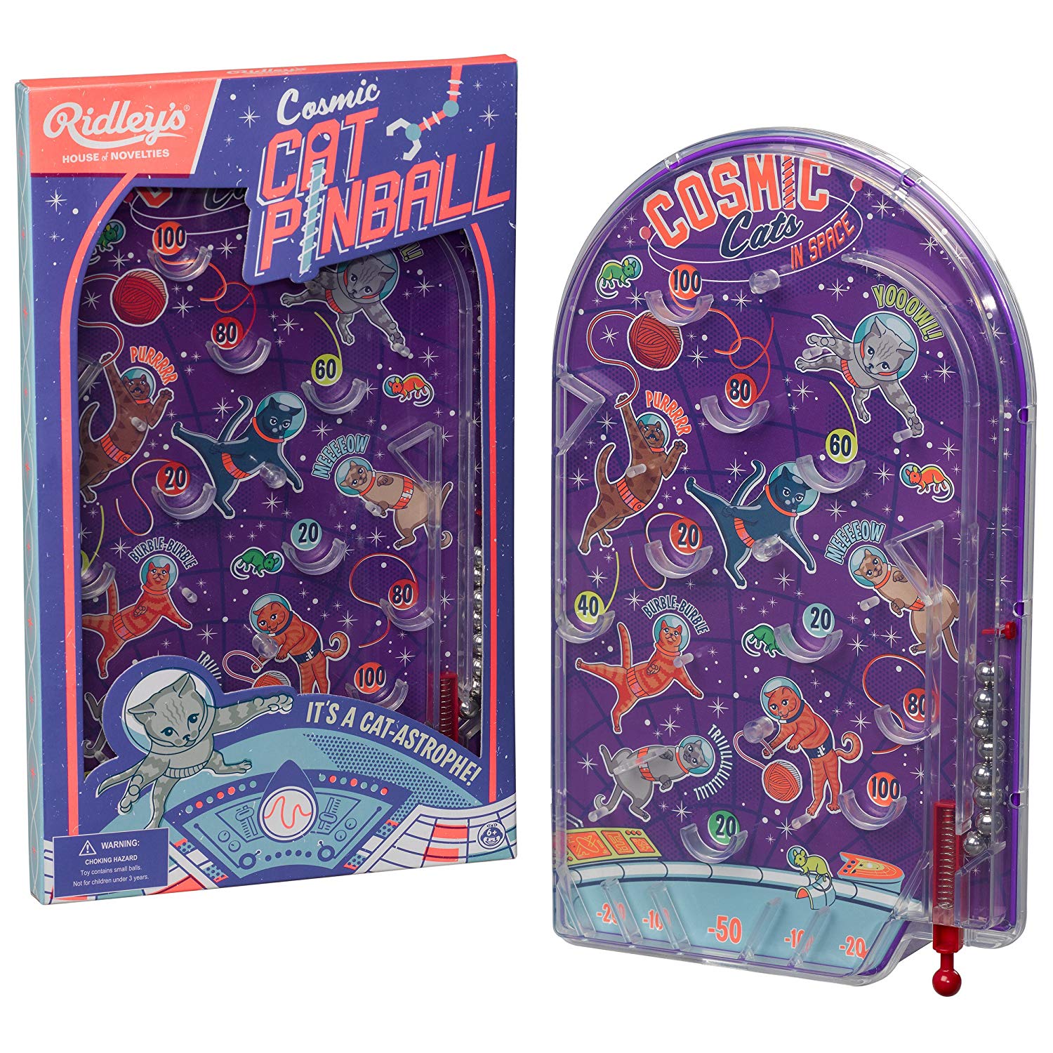 Ridley’s Games RID177 Cosmic Cat Pinball Game – TopToy