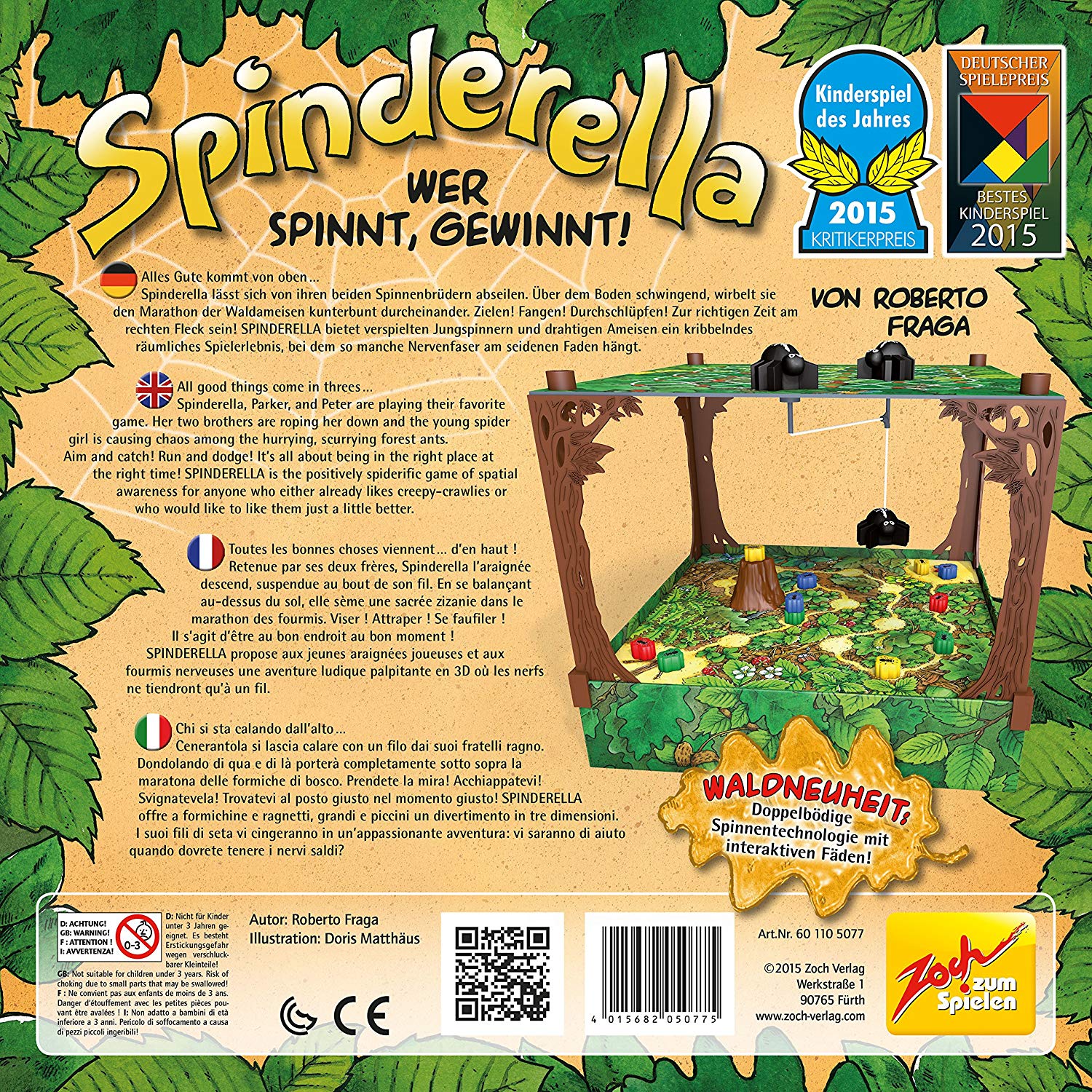 Zoch 601105077 “Spinderella” Board Game – TopToy