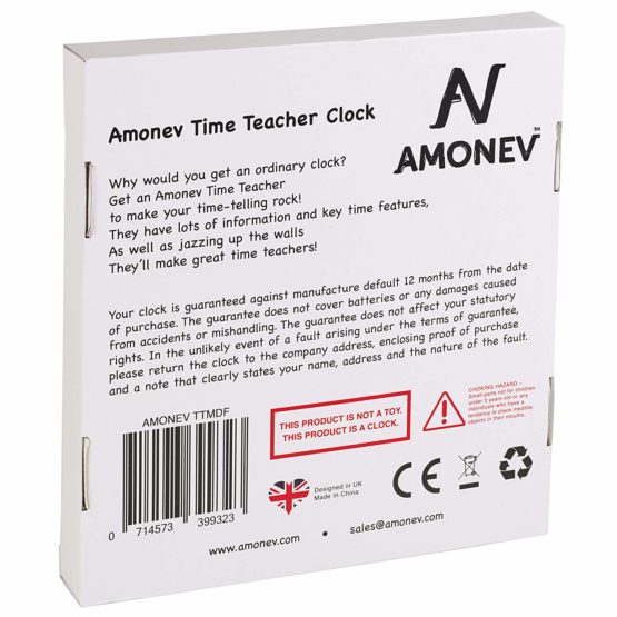 Amonev VS1 Time Teacher clock Children Wall Clock is a Easy to Read ...