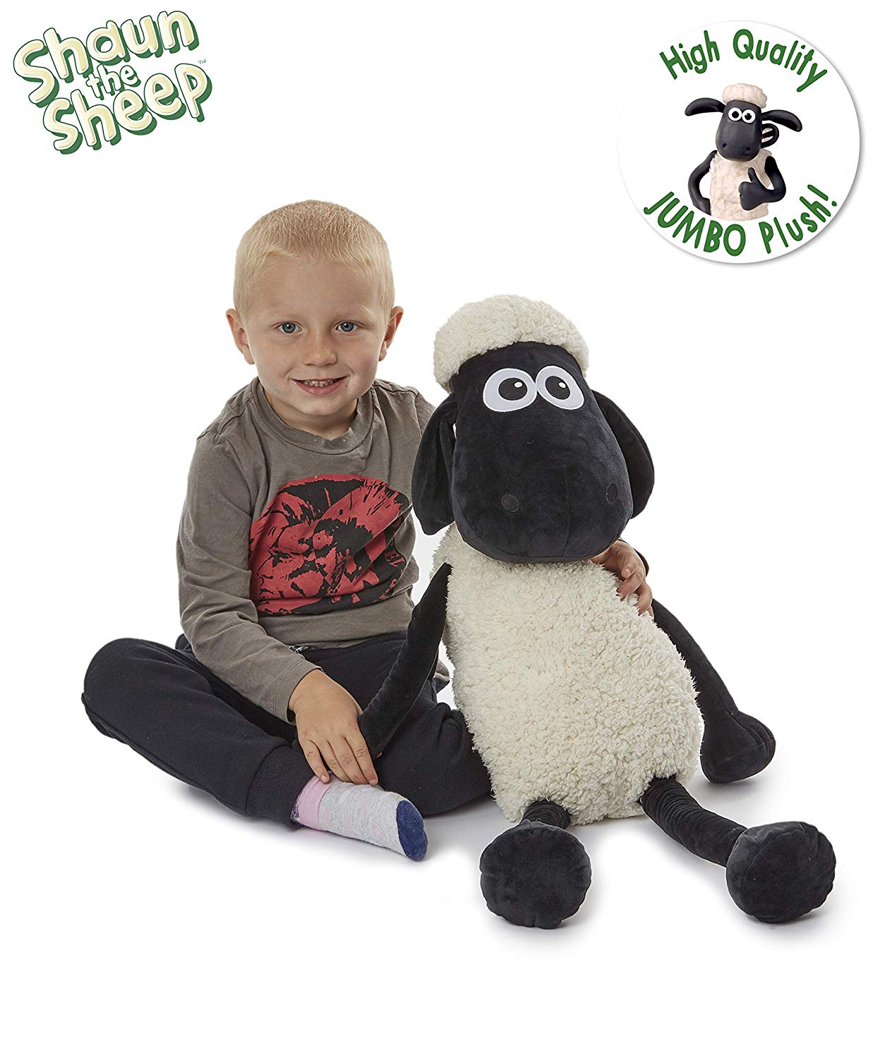 Shaun the Sheep Plush Toy, Extra Large 80cm/31inches Soft Toy For Girls ...