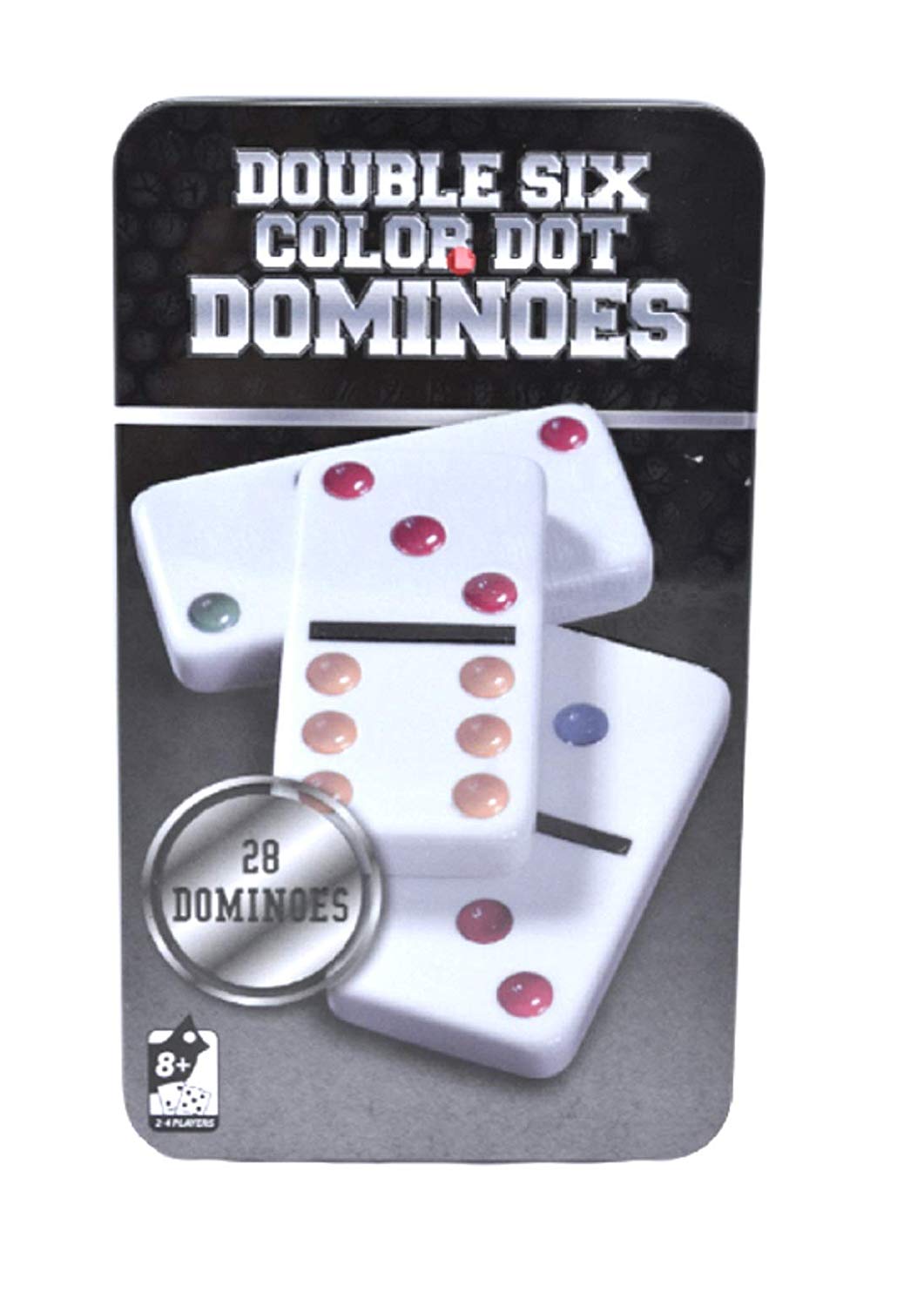 SHINE Dominoes Double 6 Dominoes Game Set Color Dot Design Game Kids ...