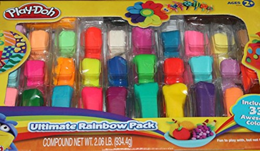 Hasbro A3458 – Play-Doh Toy – Ultimate Rainbow 33 Colour Compound ...