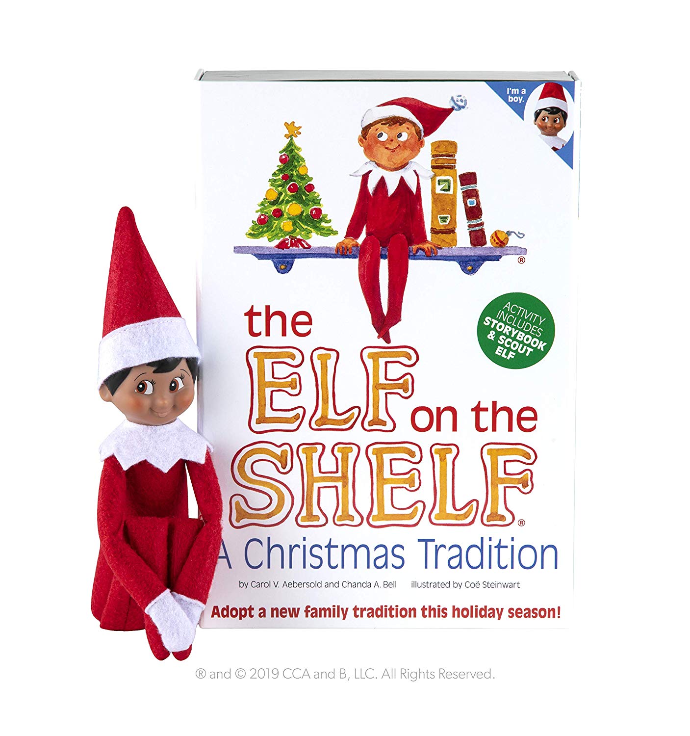 Elf on the Shelf Boy/Girl A Christmas Tradition (Scout Elf with ...
