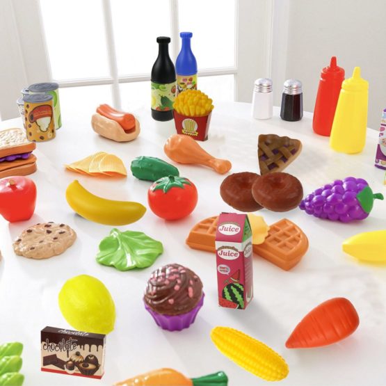 joylink Kitchen Toys, 139 Pieces, Plastic Food, Fruit, Vegetable ...