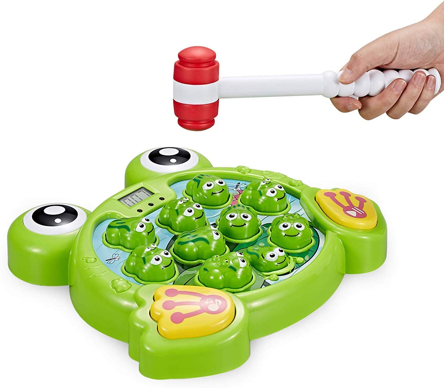 Think Gizmos TG702 Interactive Whack a Frog Game – Fun Hammering Toy ...