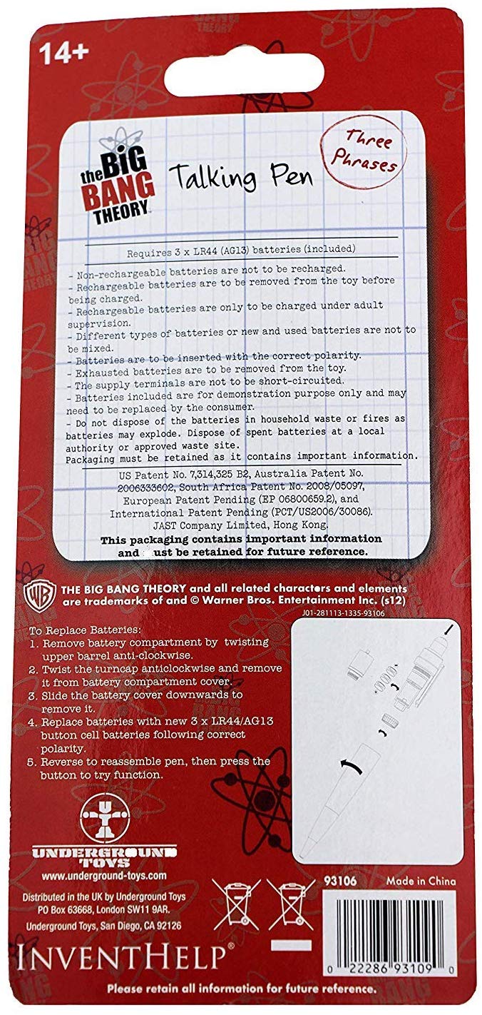 The Big Bang Theory Sheldon Cooper Talking Pen – TopToy