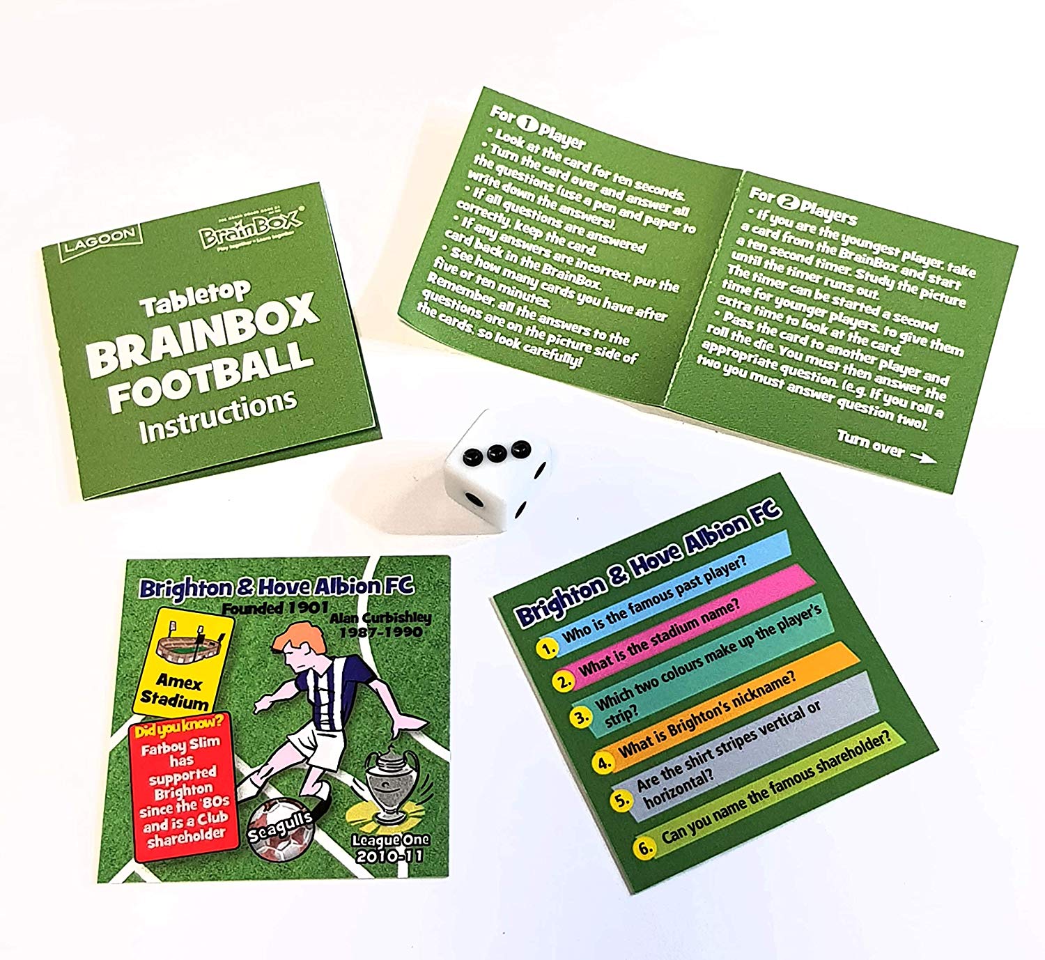 The Lagoon Group 1708 Mini Tabletop BrainBox Football, Multi – TopToy