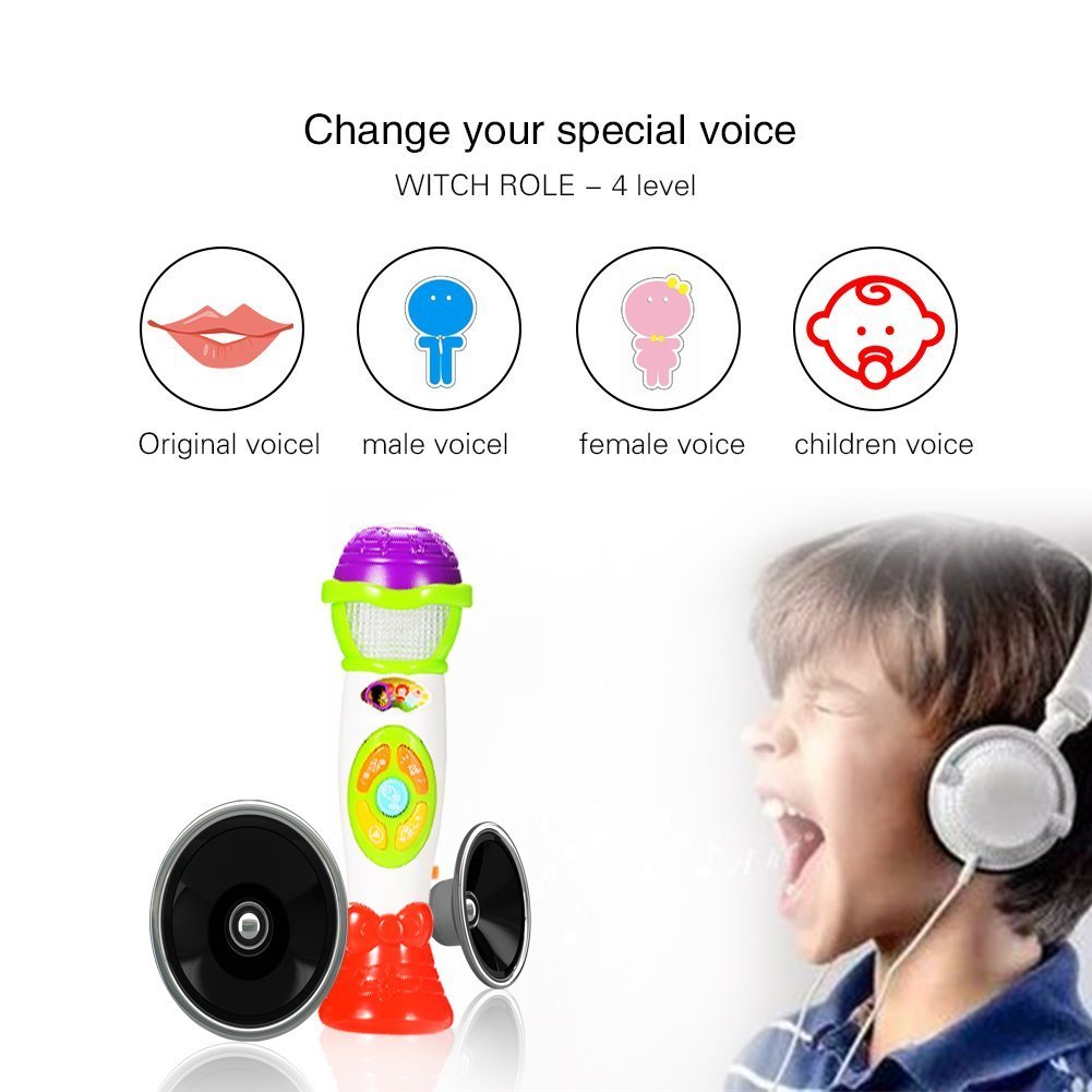 ThinkMax Microphone Toy, Voice Changing and Recording Microphone, Early ...
