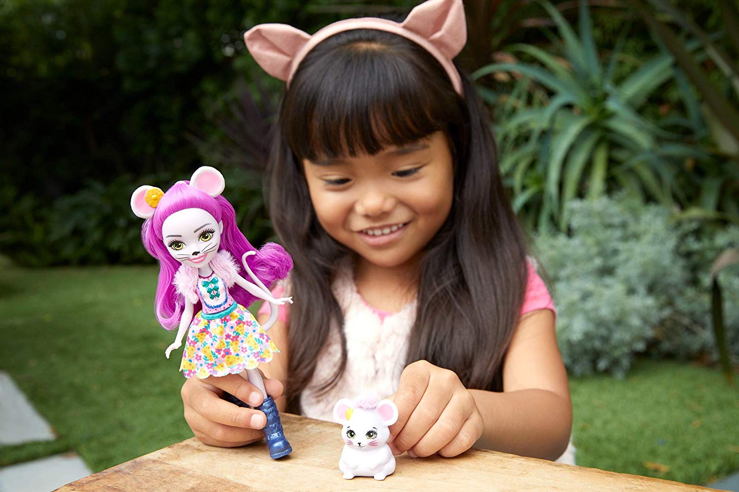 Enchantimals FXM76 Mayla Mouse Doll (6 Inch), and Fondue Animal Friend ...