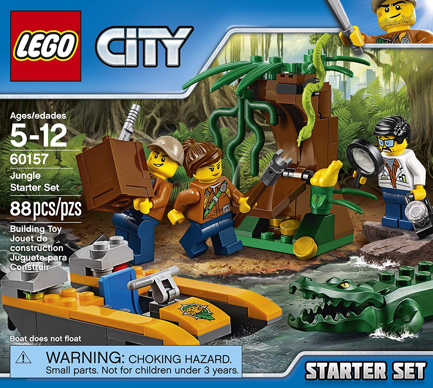 Lego City Jungle Starter Set 60157 Building Kit (88 Pieces) – TopToy