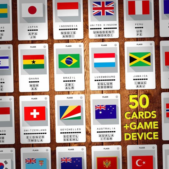 100 PICS Flags of the World Travel Game – Geography Flash Card Quiz ...