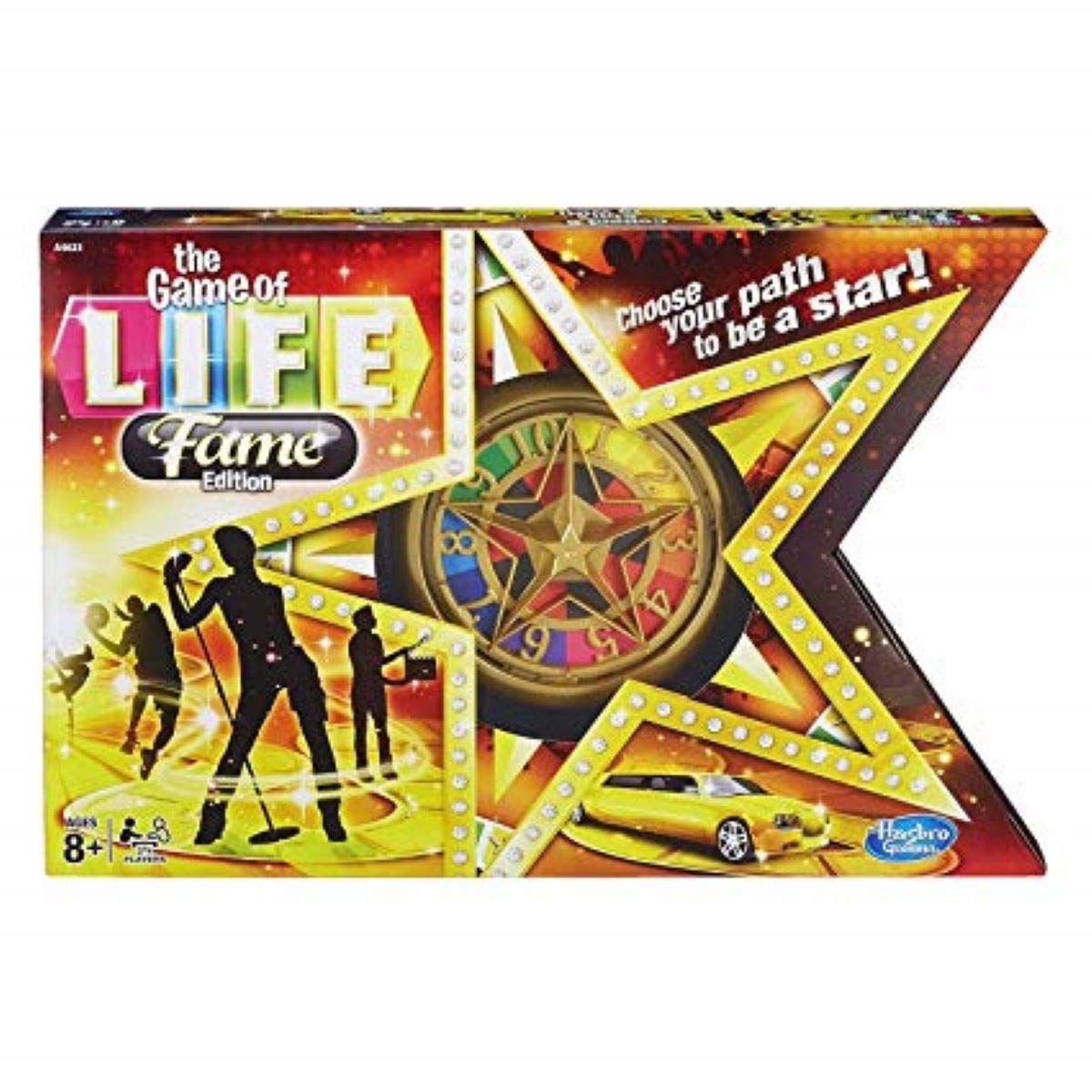 The Game of Life Money and Asset Board Game, Fame Edition- English ...
