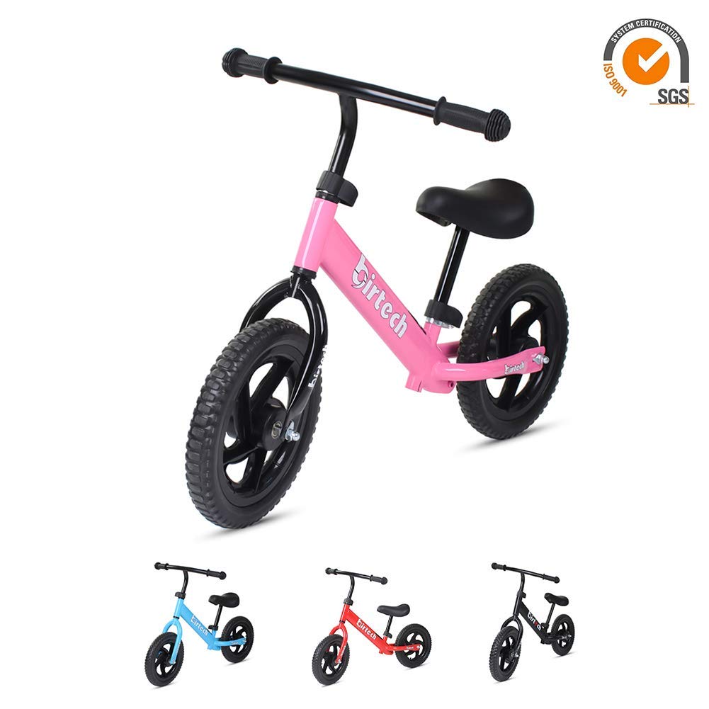 Grils Balance Bike for 2,3,4,5,6 years old,pink 12”No Pedal bike ...