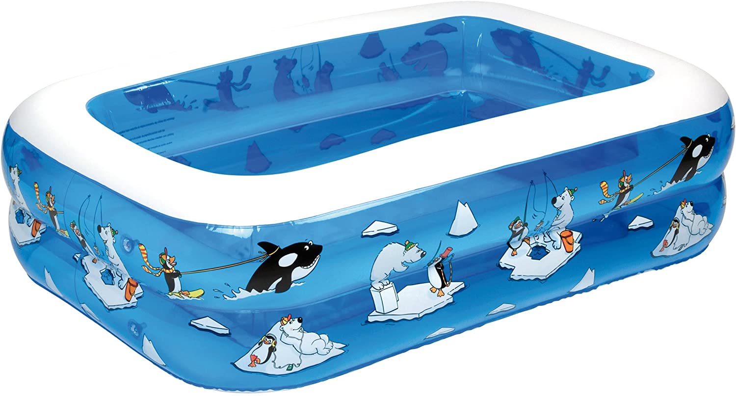 ‘Arctic’ Pool with Inflatable Bottom L 143 x B 106 x H 36 cm – TopToy