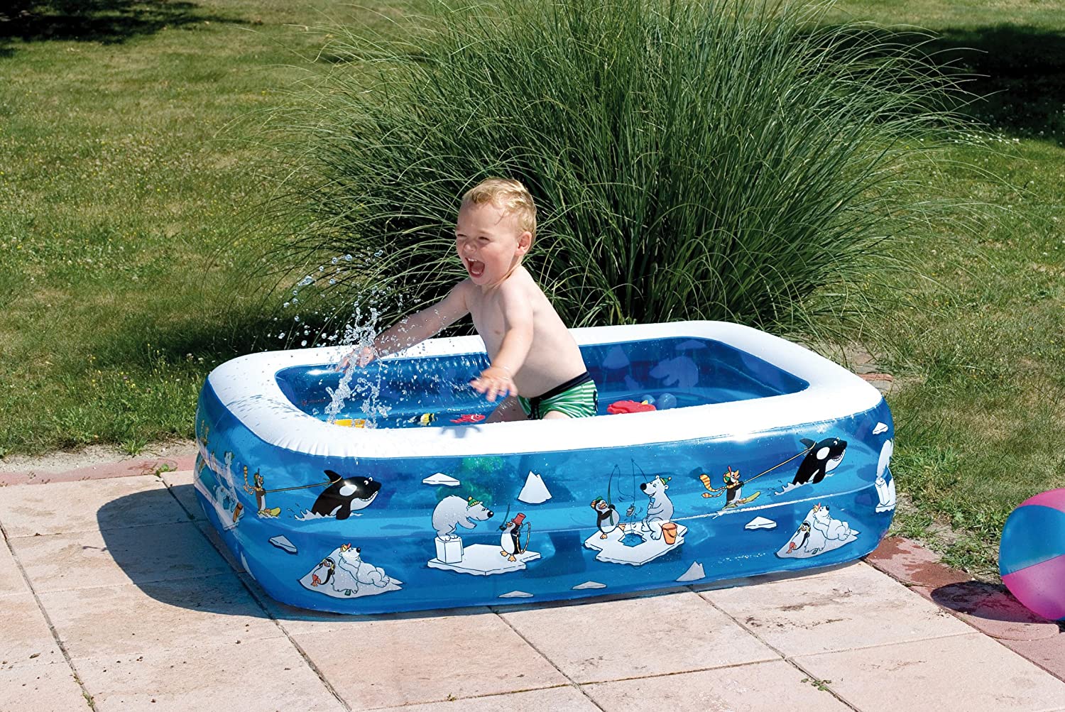 ‘Arctic’ Pool with Inflatable Bottom L 143 x B 106 x H 36 cm – TopToy