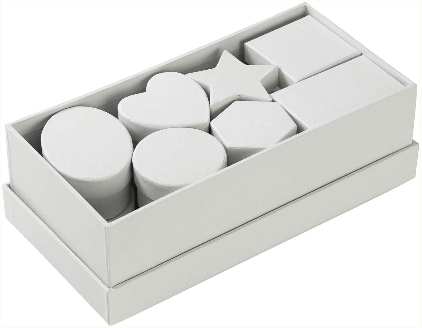 Folia 31500 Cardboard Boxes Assorted 15 Pieces White – TopToy