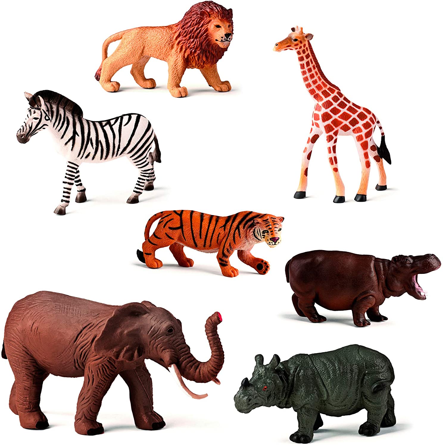 Miniland Miniland25123 7 Jungle Animals Figures, Multi-Color – TopToy