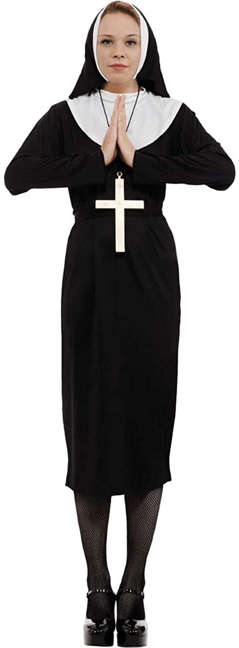 Orion Costumes Women’s Black Nun Gown Fancy Dress Costume – TopToy