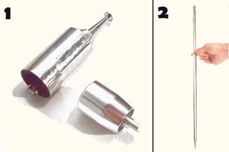 Vanishing Cane ( Metal) by Uday – Trick – TopToy