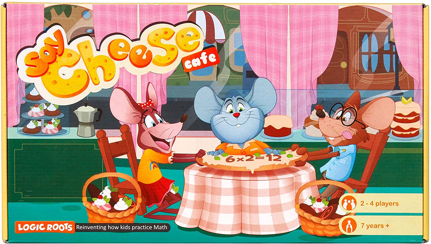 Logic Roots Say Cheese Multiplication Game – Fun Math Board Game for 7 ...