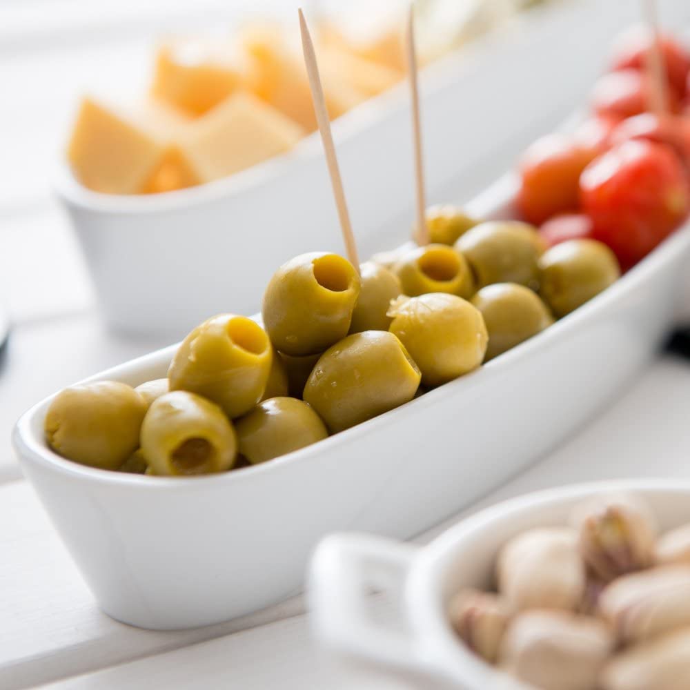 White Porcelain Olive Plate – Swerve Design, Beautiful Presentation ...
