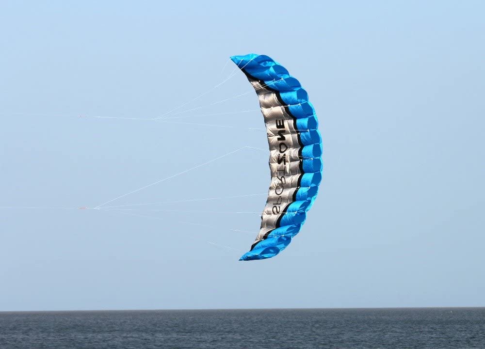 Kwasyo 2.5m Parafoil Kite Outdoor Sports Dual Line Stunt Parachute ...