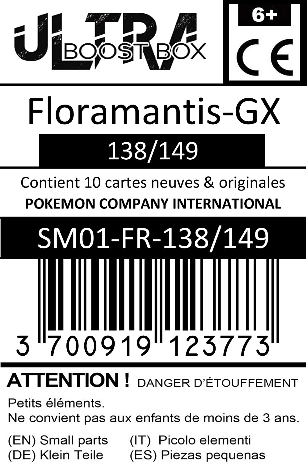 Floramantis-GX (Lurantis-GX) 138/149 Full Art – #myboost X Soleil & Lune 1 – Box of 10 Pokemon ...