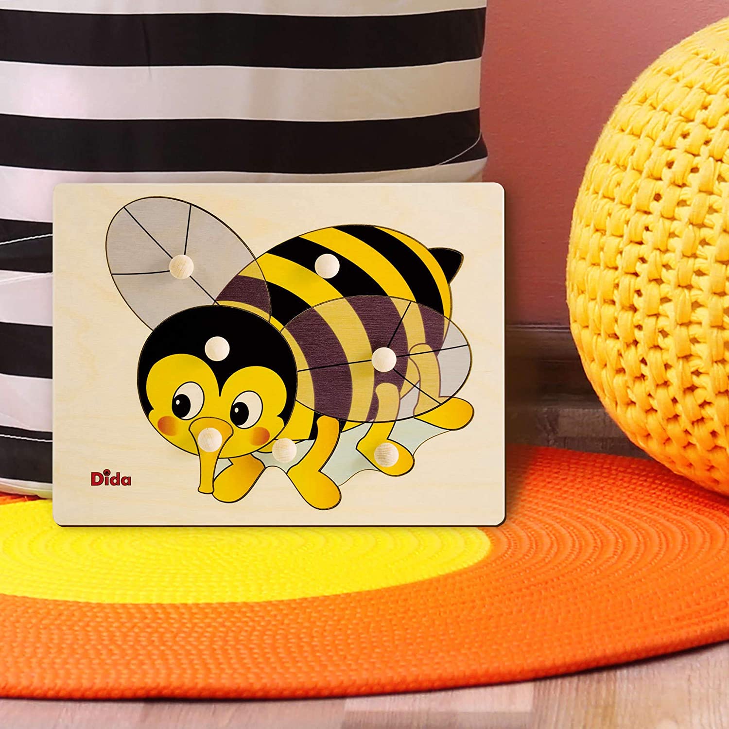Dida – Puzzle Bee . wooden puzzles for children, interlocking tiles ...