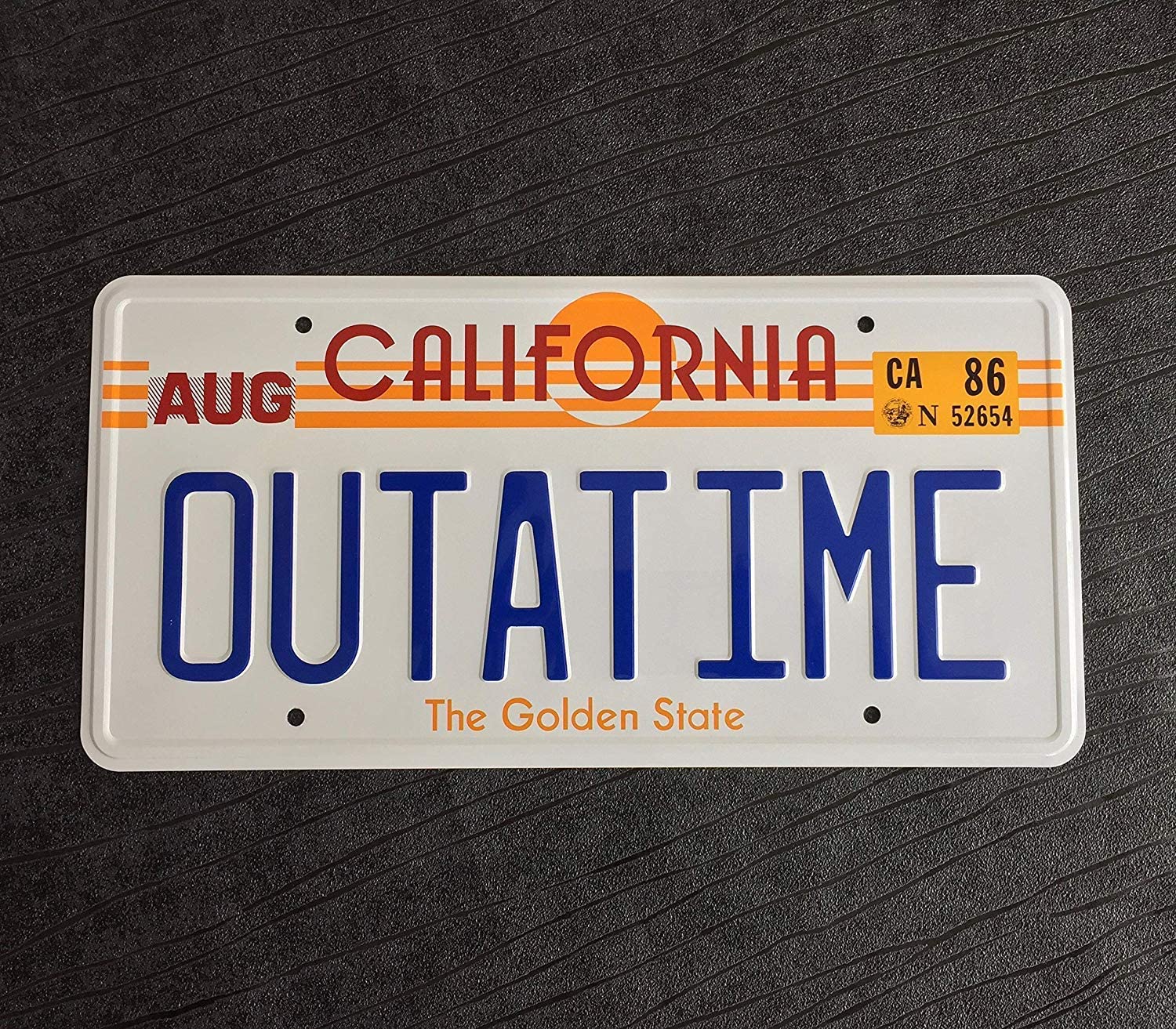 Super6props Back to the Future OUTATIME DeLorean prop License Plate ...