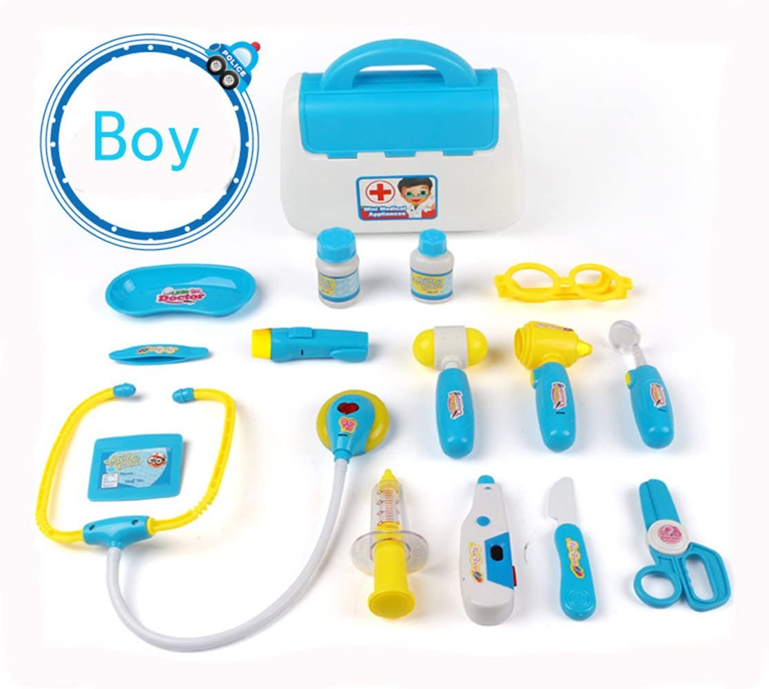 PAMRAY Doctor Role Play Set Pretend Carry Case Medical Kit Learning ...