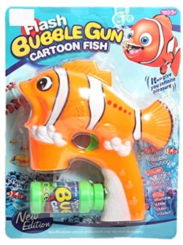 ‘Premium Disney Nemo Fish Bubble Gun – Toy Gun Bubble Gun for Kids with ...