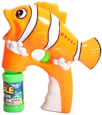 ‘Premium Disney Nemo Fish Bubble Gun – Toy Gun Bubble Gun for Kids with ...