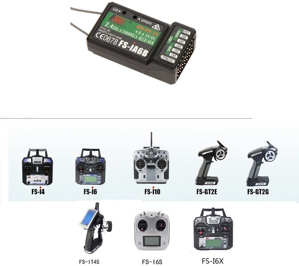 Tamlltide FlySky FS-iA6B 2.4GHz 6CH Receiver PPM Output with iBus ...