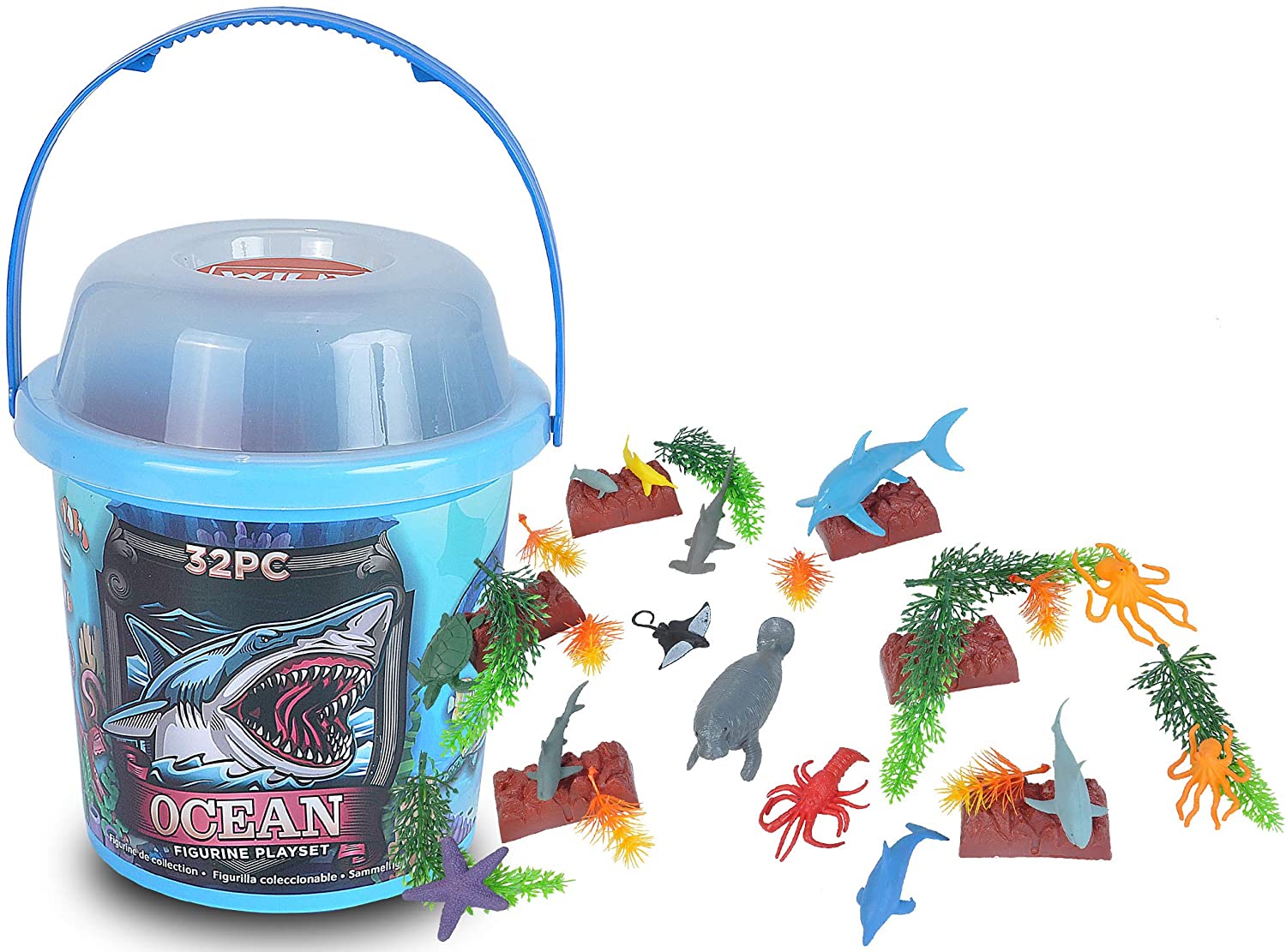 Wild Republic 22111 Ocean, Figurine Playset, Adventure Bucket, 20 cm ...